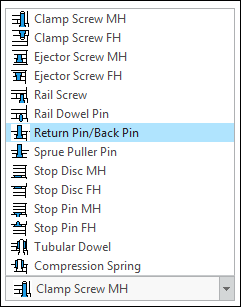 To Assemble the Return Pin / Back Pin